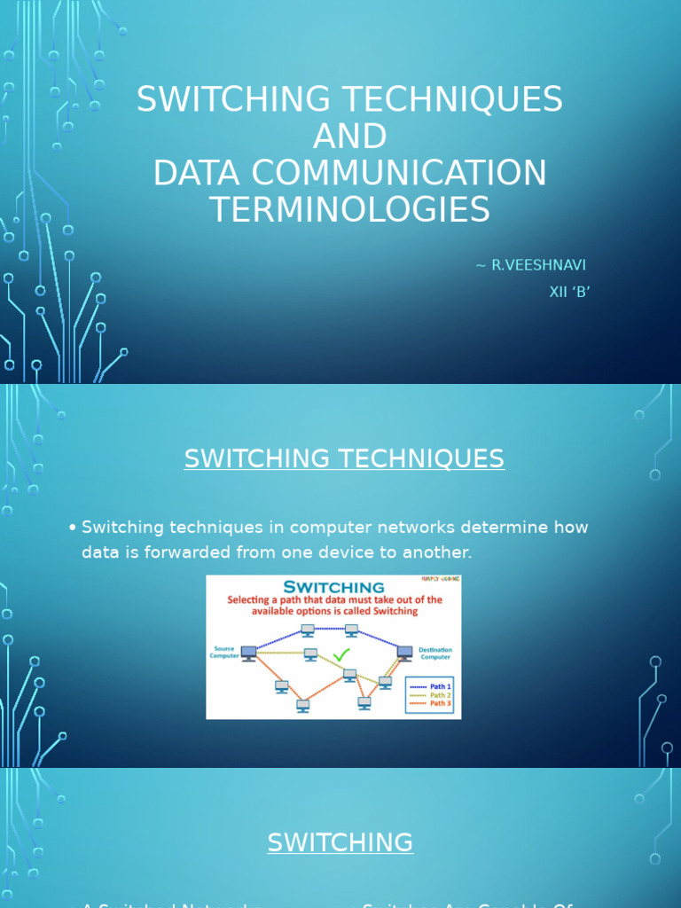 Switching Techniques | PDF