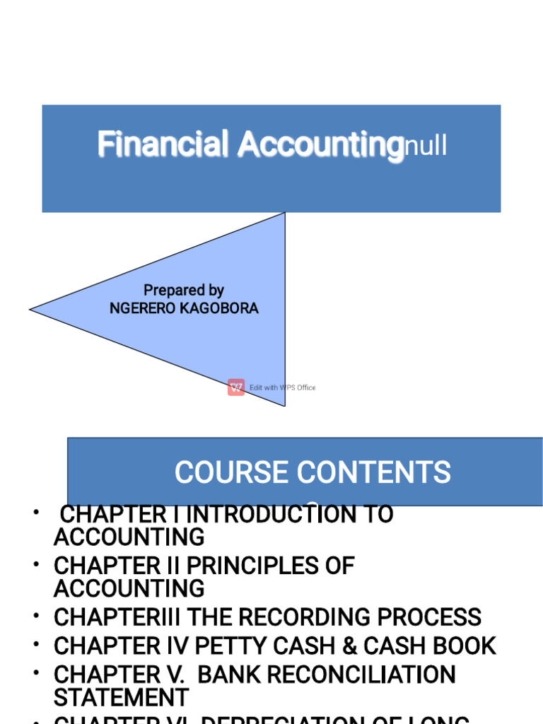 Introduction To Accounting Full | PDF | Debits And Credits | Depreciation