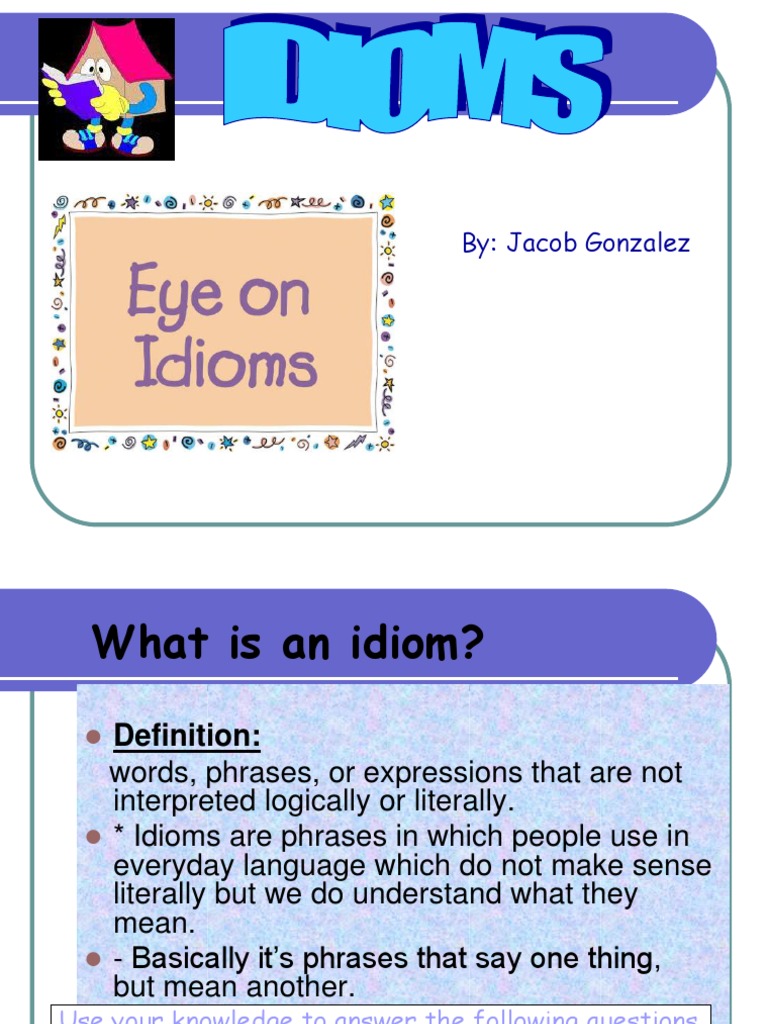 Understanding Common Idioms | PDF
