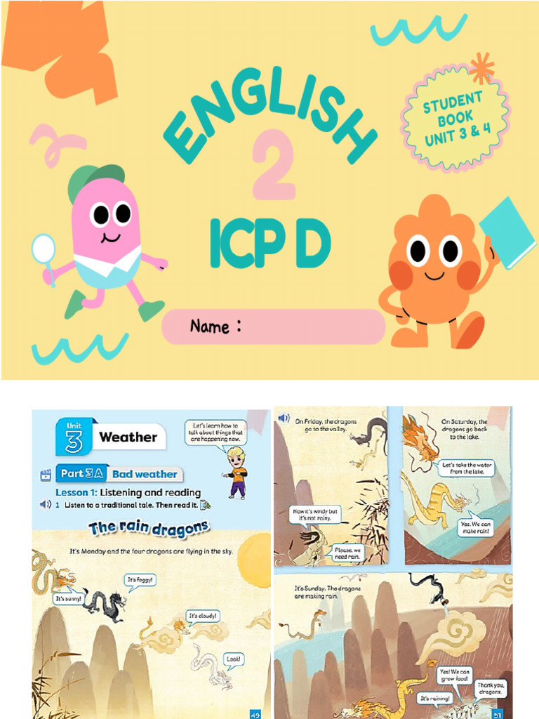 Unit 3 and 4 - English 2 ICP D - Marshall Book | PDF