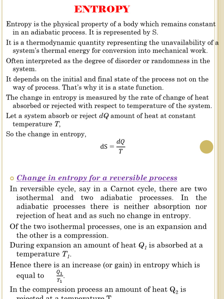 Understanding Entropy in Thermodynamics | PDF | Entropy | Heat