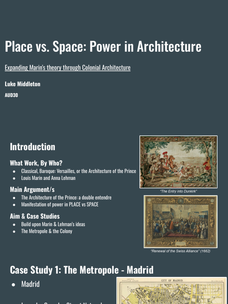 Place vs. Space - Power in Architecture | PDF