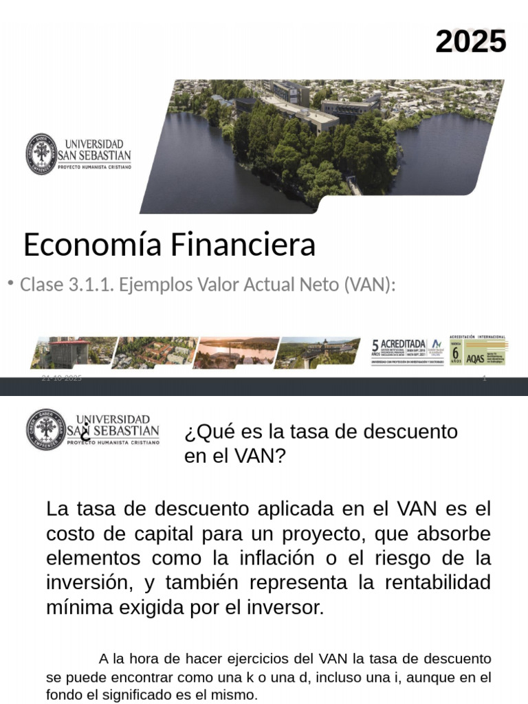 Cálculo y Aplicación del VAN en Proyectos | PDF | Inversiones | Valor ...
