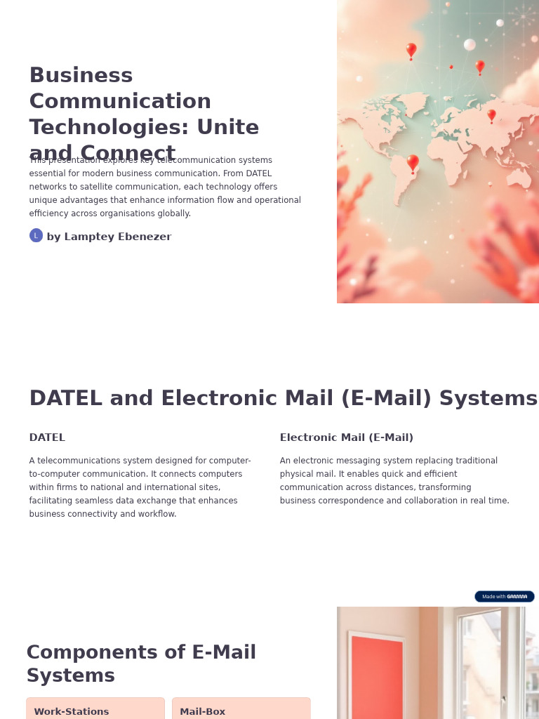 Business Communication Technologies Unite and Connect | PDF | Telephone ...