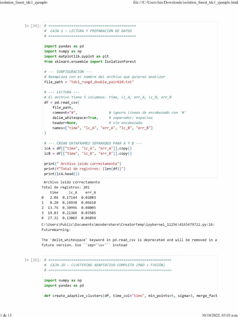 Isolation Forest tdc1 Ejemplo | PDF | Datos de computadora | Hardware de la computadora