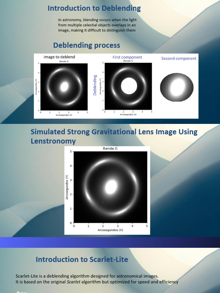 deblending_presentationL(2) | PDF | Astronomy | Applied Mathematics