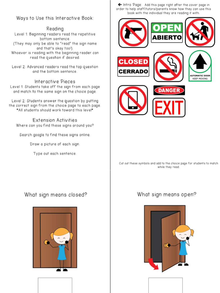 Community Signs Interactive Book 1-Pages-13 | PDF
