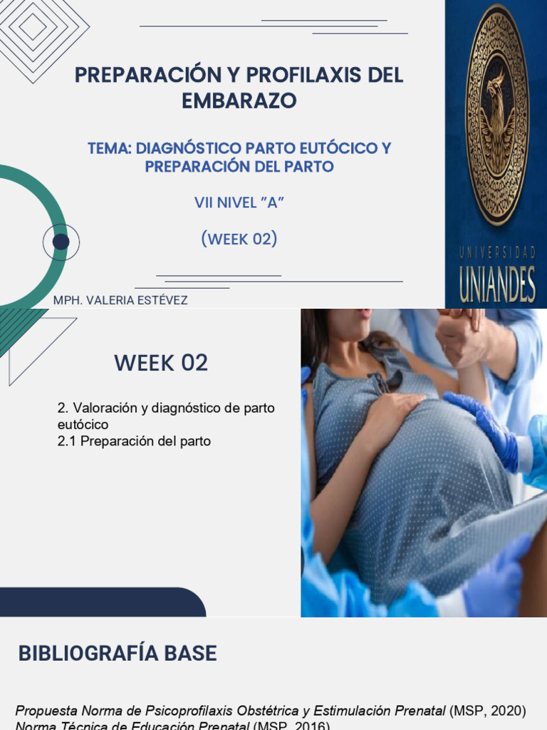 Class 02 - Diagnóstico de Parto Eutocico | PDF | Parto | Embarazo Mamífero