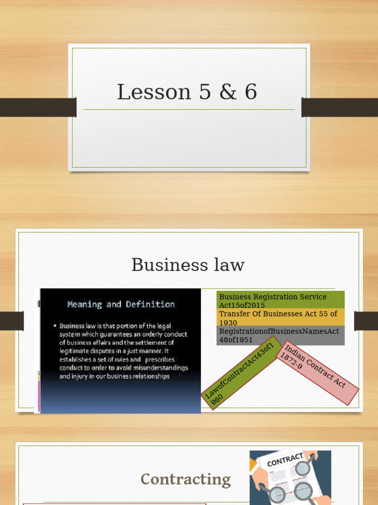 Lesson Business Law and Law of Tort | PDF | Tort | Damages
