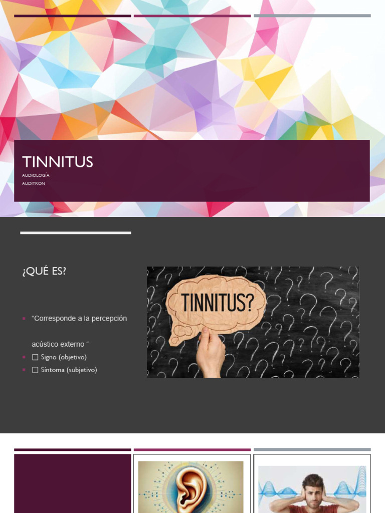 Tinnitus | PDF | Tinnitus | Escuchando