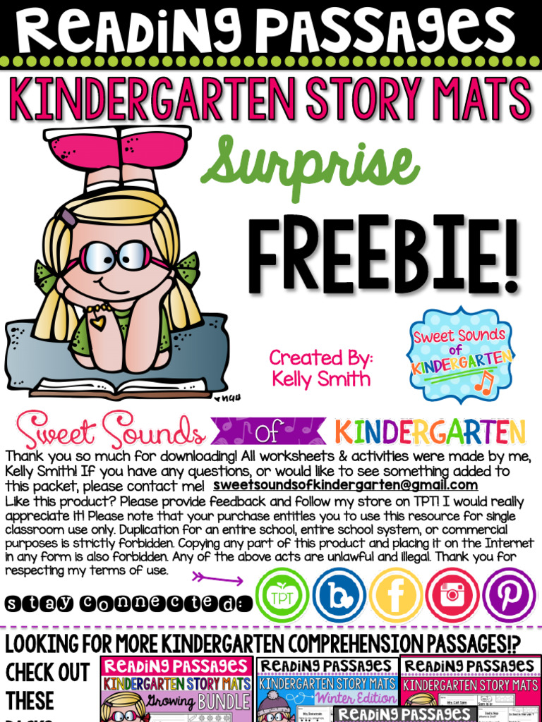 Kindergarten Reading Comprehension Passages | PDF