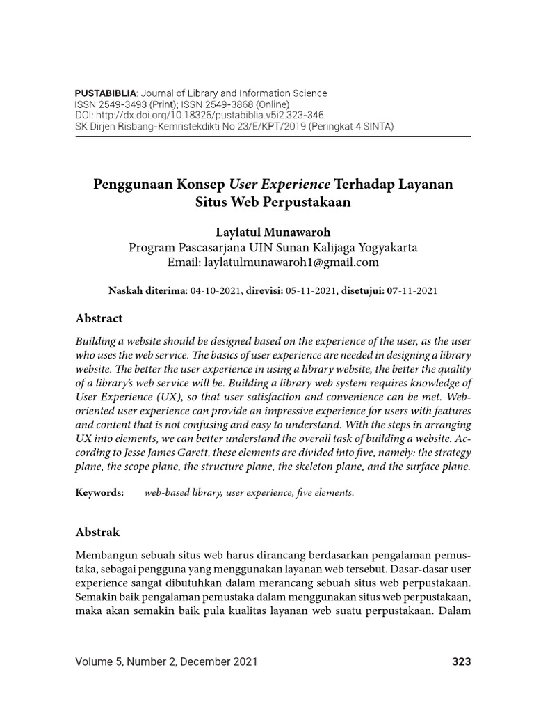 Penggunaan Konsep User Experience Terhad | PDF