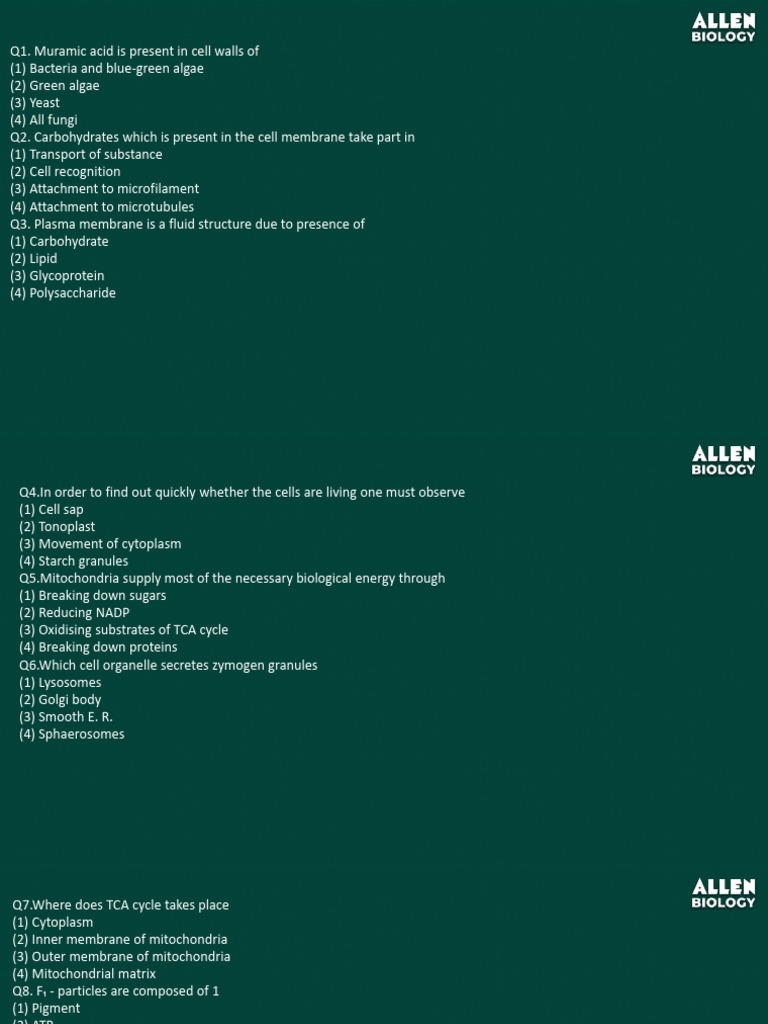 Class 8 Quiz | PDF | Tissue (Biology) | Mitochondrion