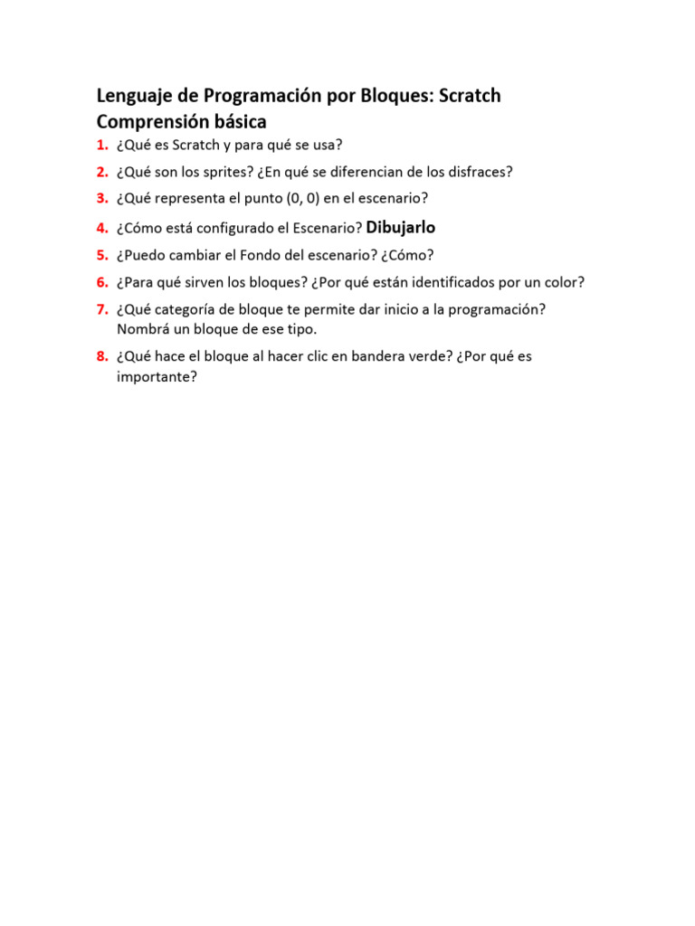 Preguntas-Lenguaje de Programación Por Bloques | PDF