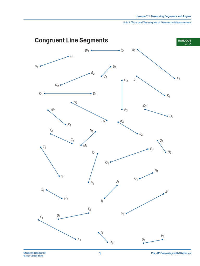 Measuring Segments and Angles in Geometry | PDF | Line (Geometry ...