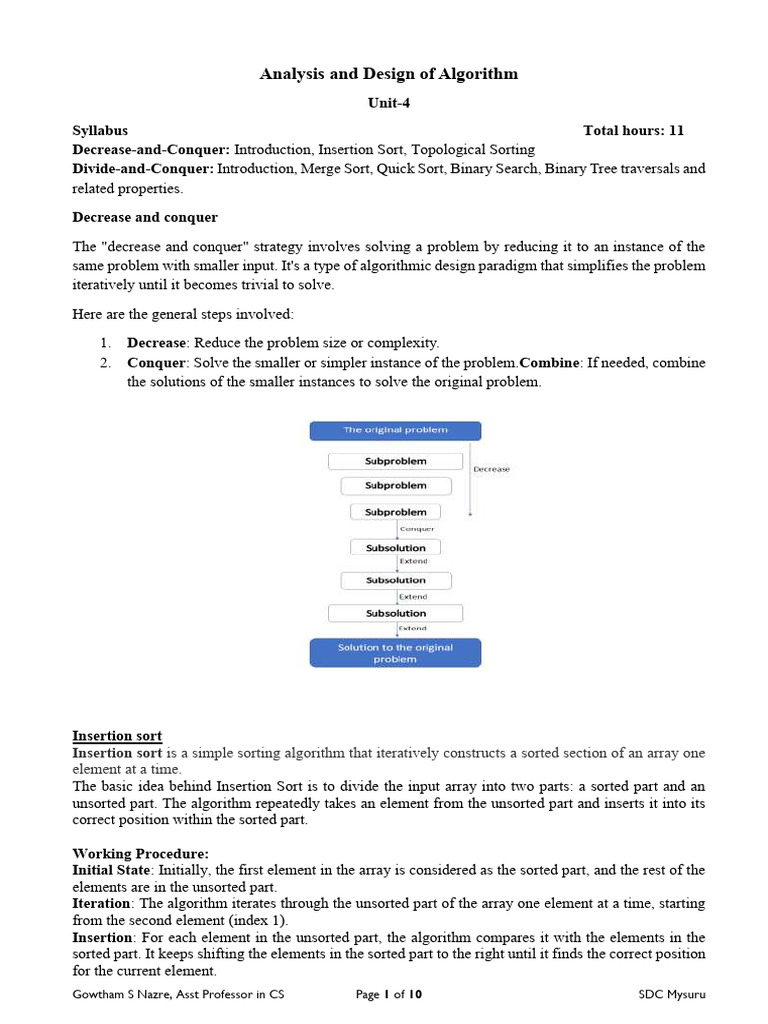 Analysis and Design of Algorithm | PDF | Time Complexity | Algorithms ...