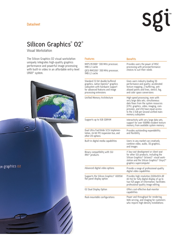 Sgi O2 Sales Flyer | Download Free PDF | Workstation | Video