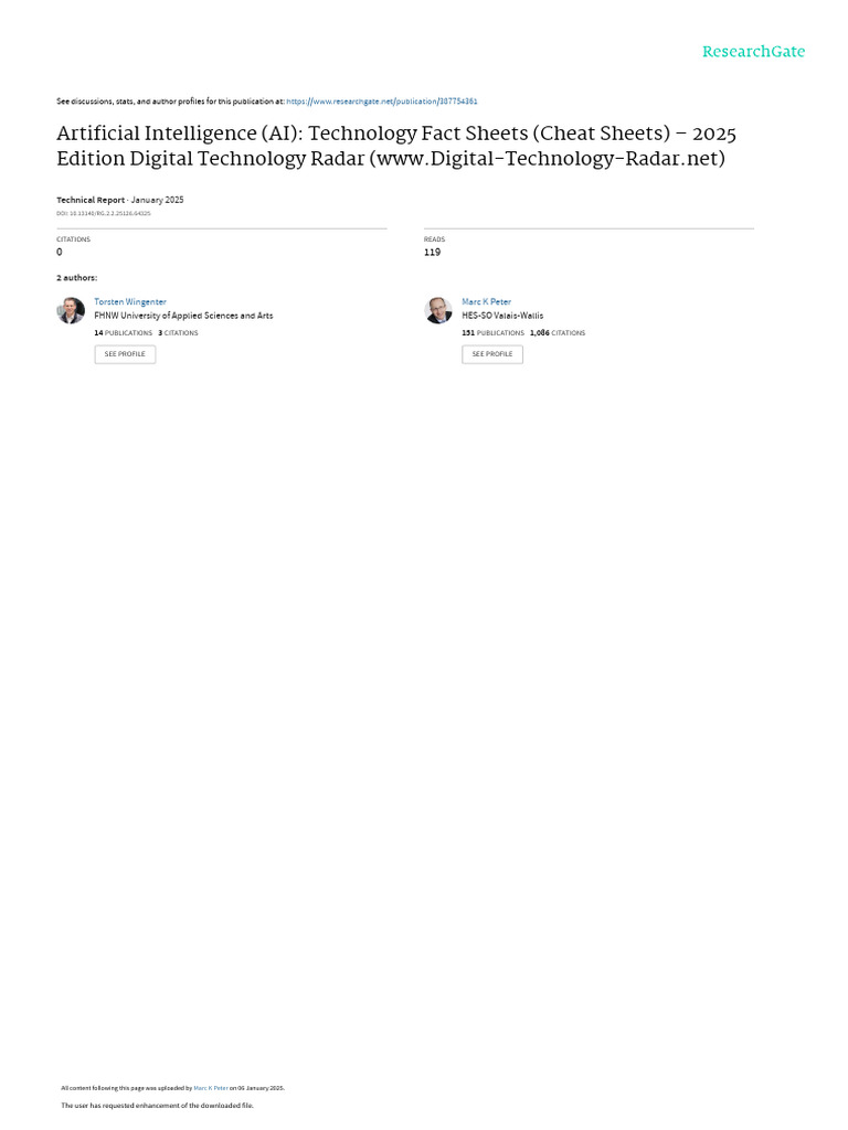 AI Technology Fact Sheets 2025 | PDF | Artificial Intelligence ...