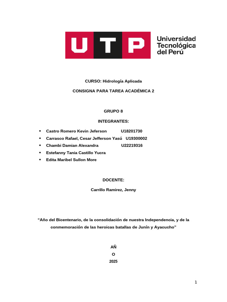 AVANCE 2 HIDROLOGÍA | PDF | Hidrología | Cuenca de drenaje