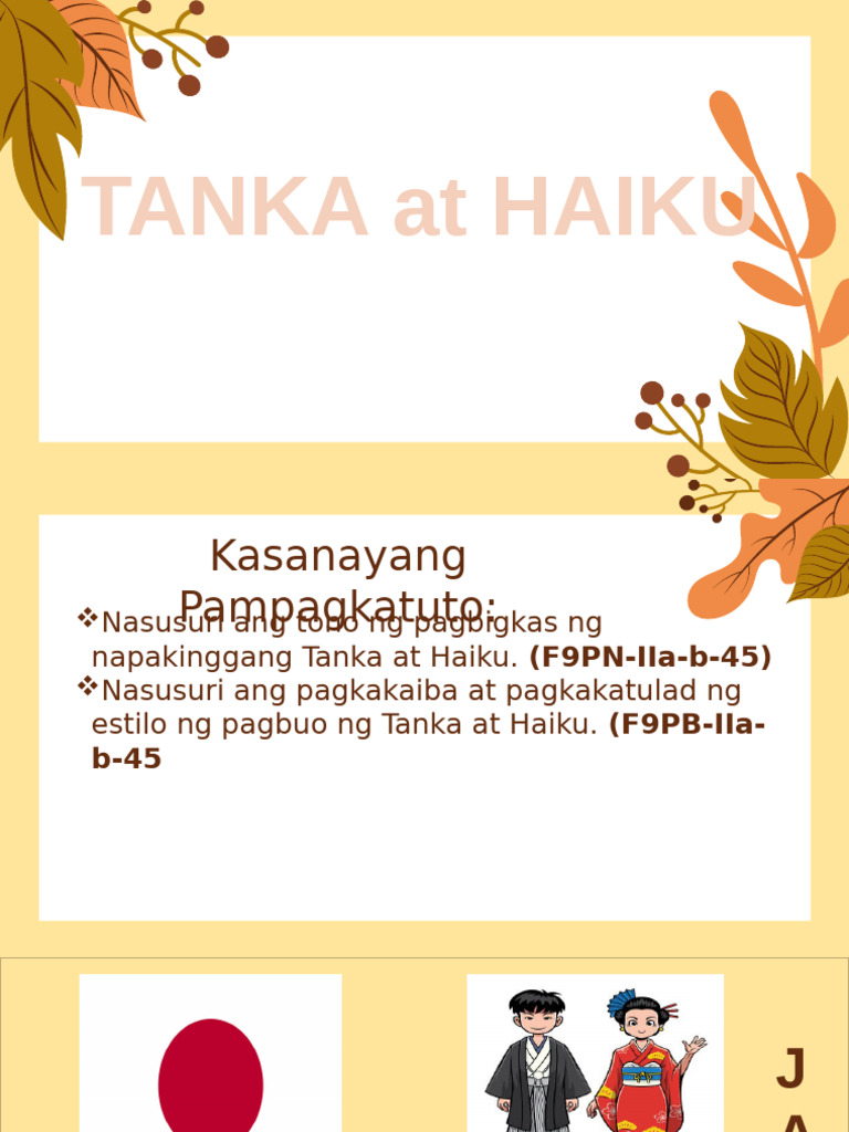 Fil 11 Tanka at Haiku | PDF