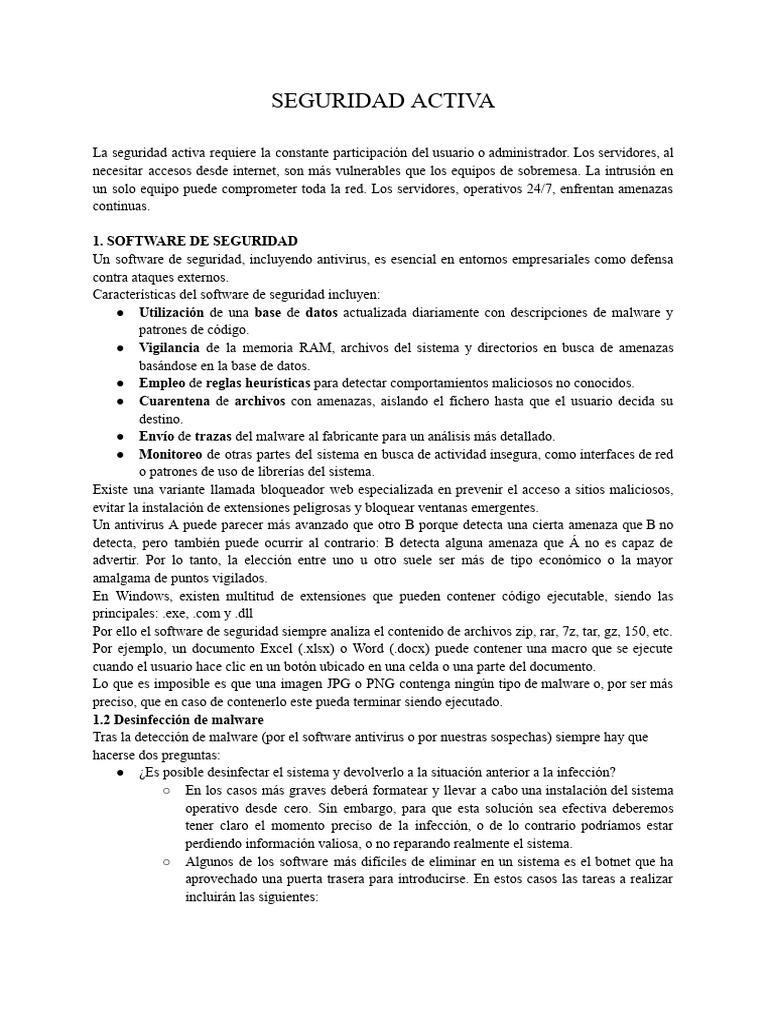 Seguridad Activa | PDF | Red privada virtual | Cortafuegos (informática)
