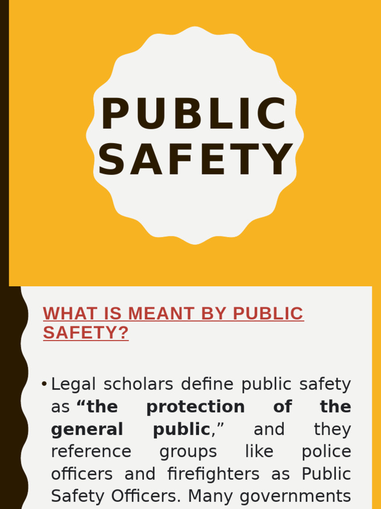 Public Safety Lesson 1 | PDF | Emergency Management | Disaster Risk ...