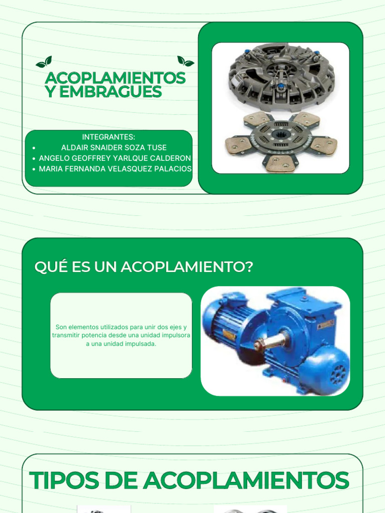 Acoplamiento | PDF | Embrague | Eje