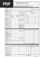 ANNEX H-1 - CS Form No. 212 Revised 2025 - Personal Data Sheet | PDF ...