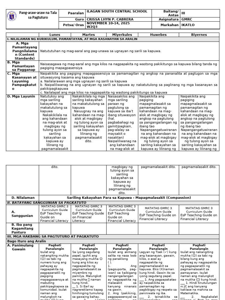 Newformat GMRC3 Q3 WEEK2 | PDF