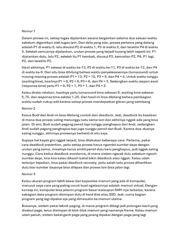 Stsi4103 Sistem Operasi | PDF