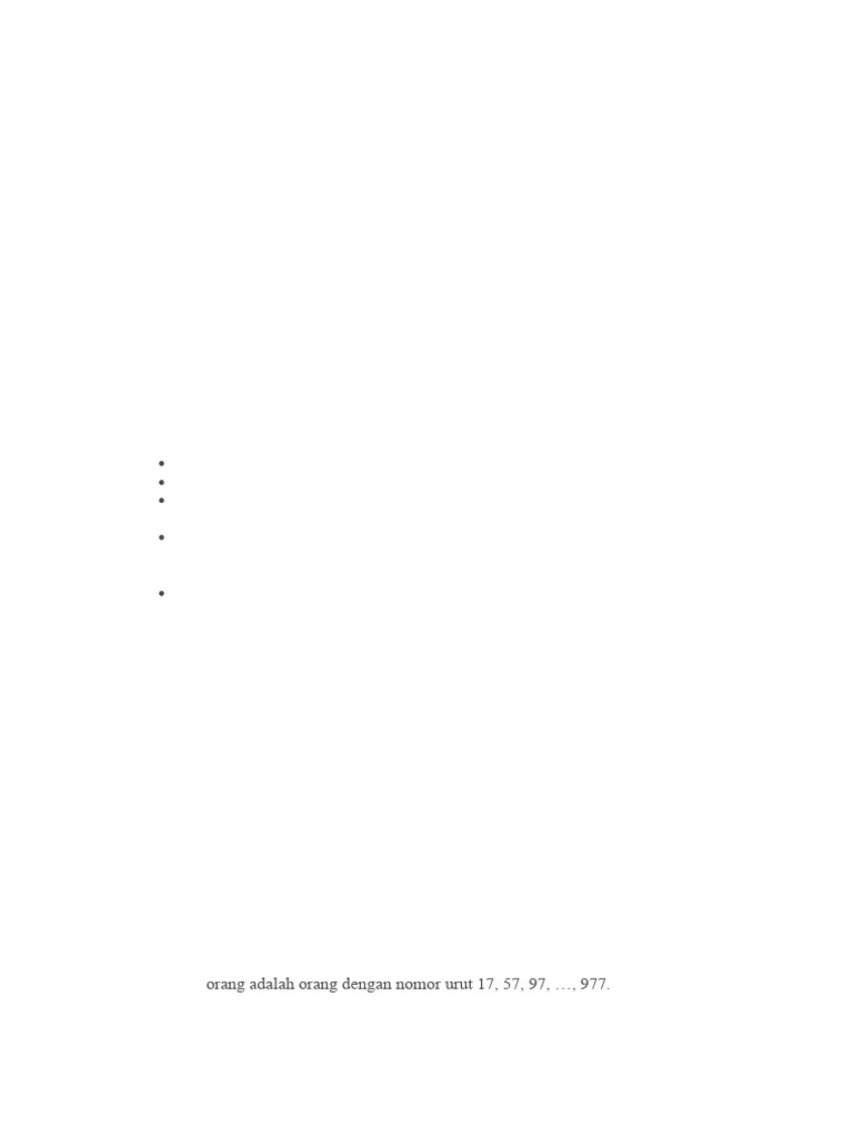 Panduan Sampling Sistematik 1000 Orang | PDF
