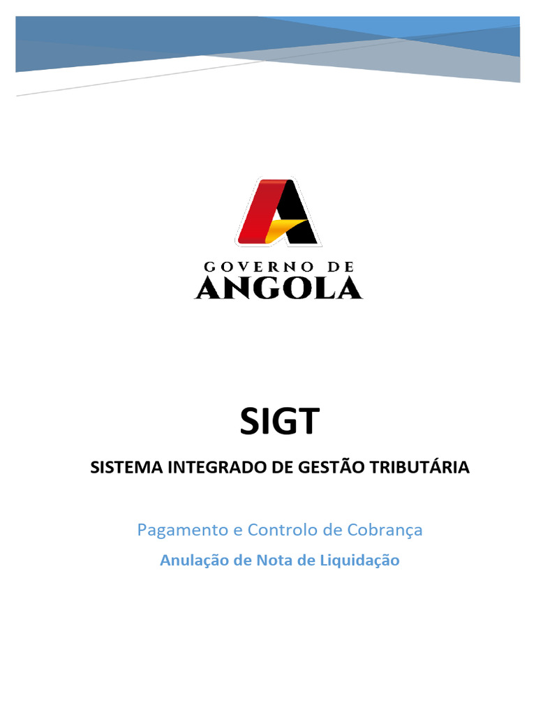 Anulação de Nota de Liquidação no SIGT | PDF
