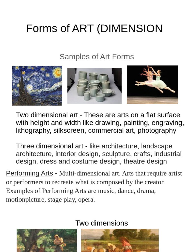 Forms of Art Dimension 1 | PDF