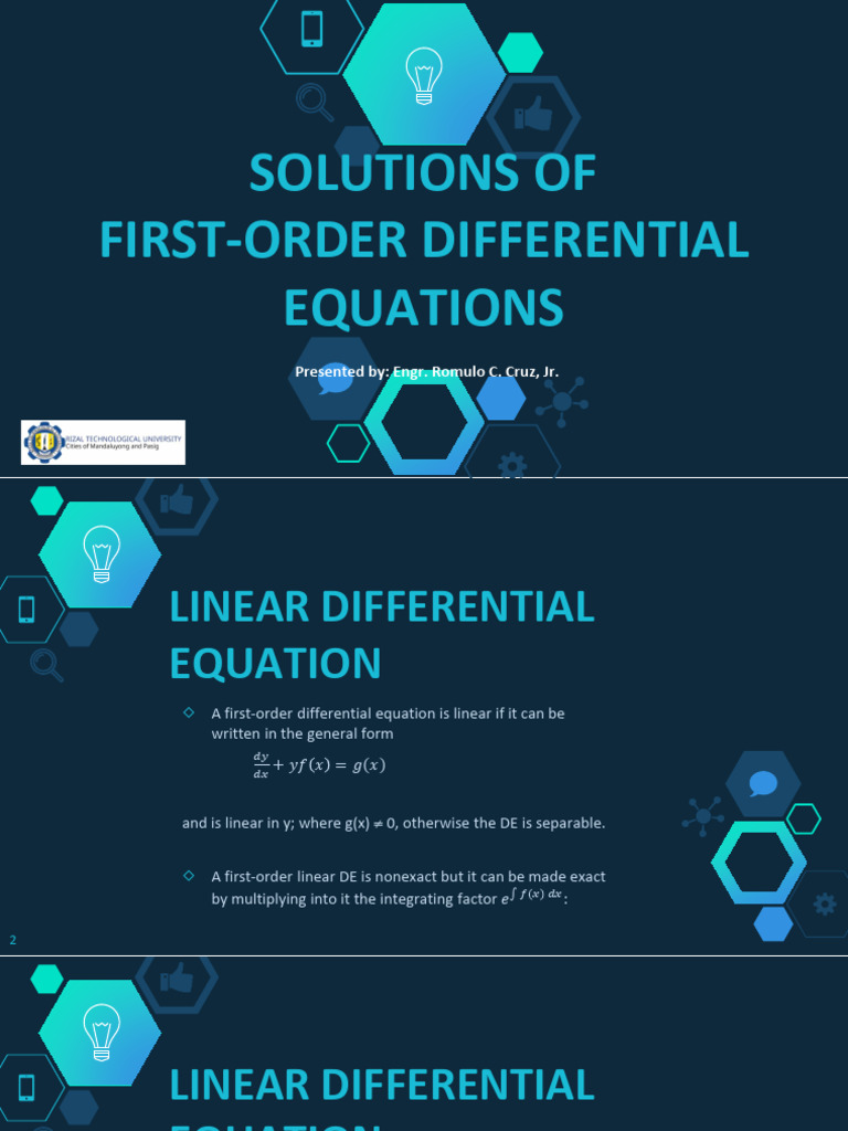 Linear Bernoulli Equations | PDF | Equations | Mathematical Concepts