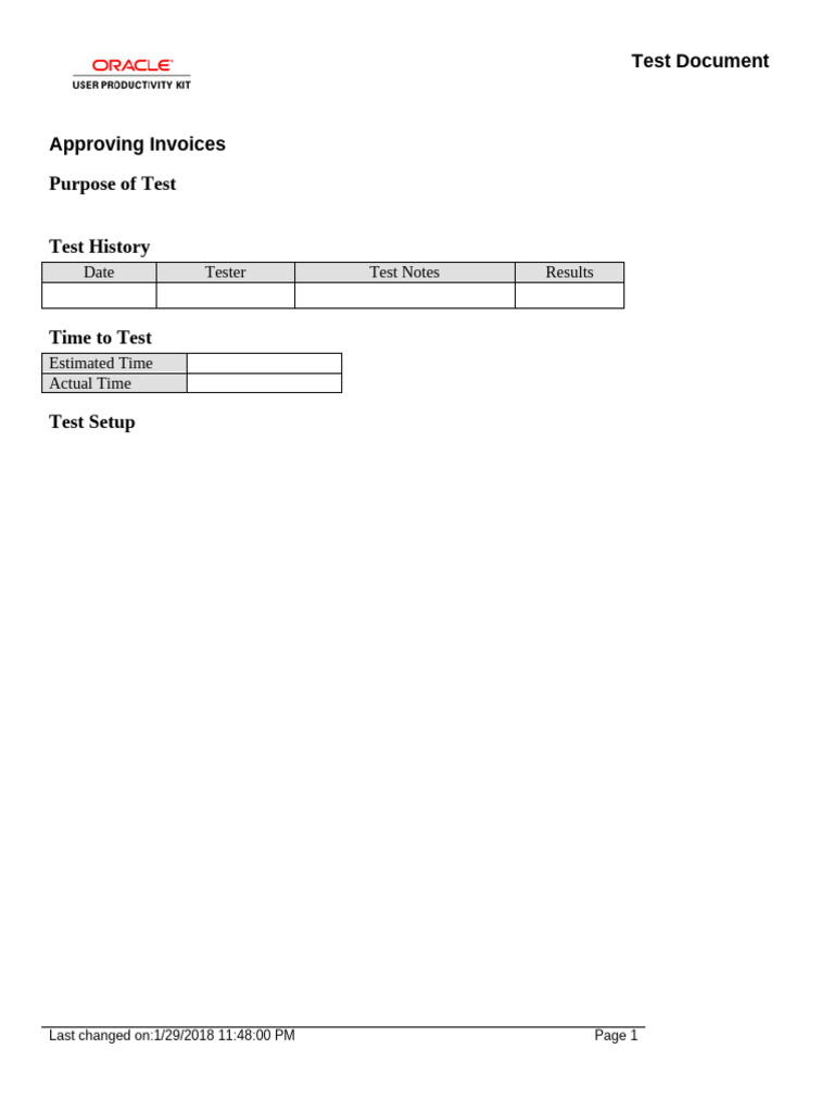 Approving Invoices TEST | PDF | Accounts Payable