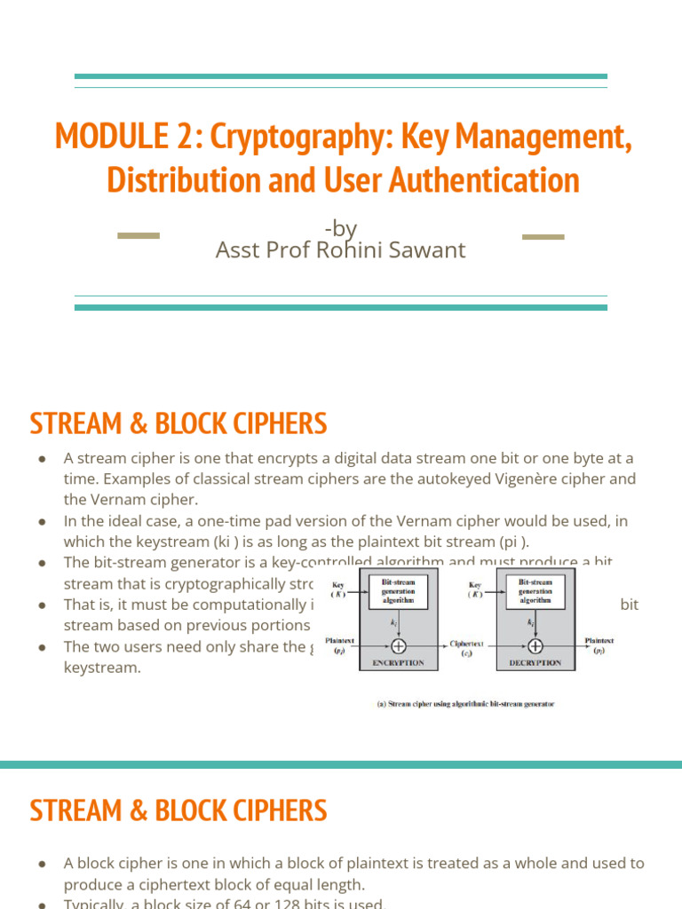 Cryptography: Key Management & Ciphers | PDF | Cipher | Cryptography