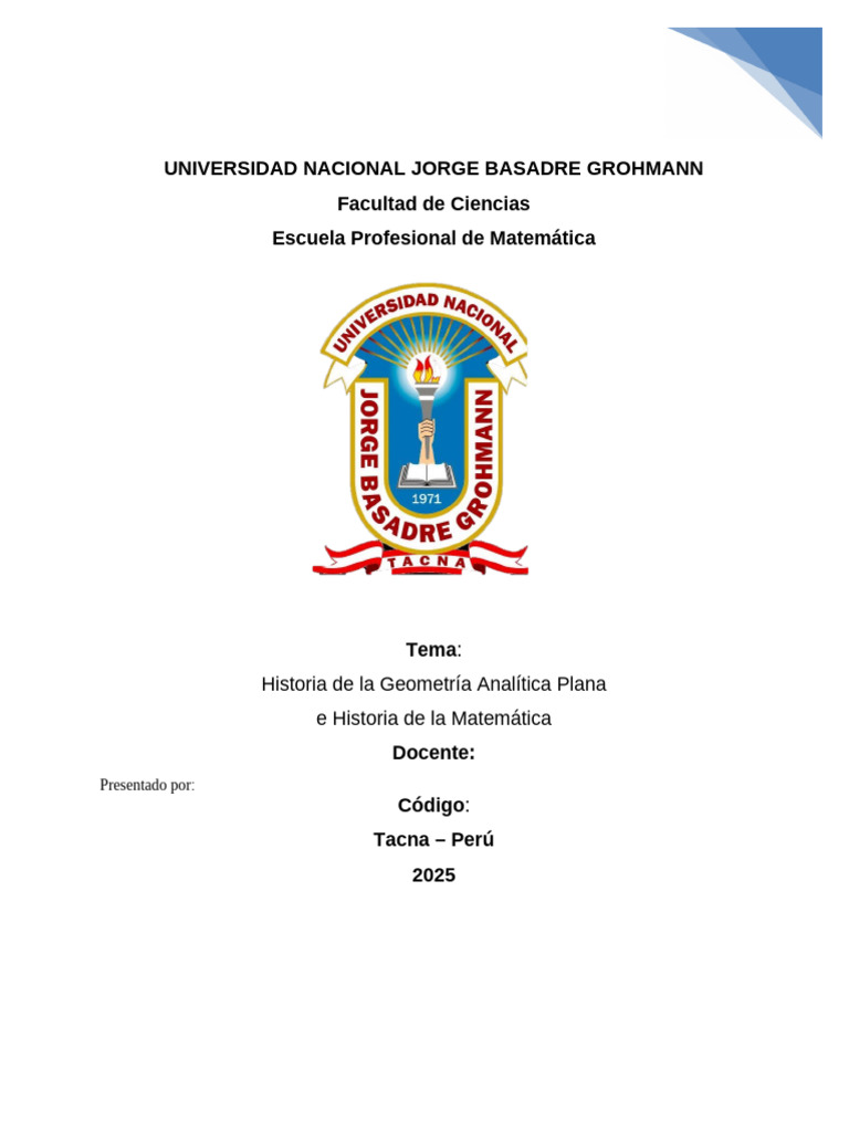 MONOGRAFIA - Historia de Geometria y Matematica | PDF | Geometría ...