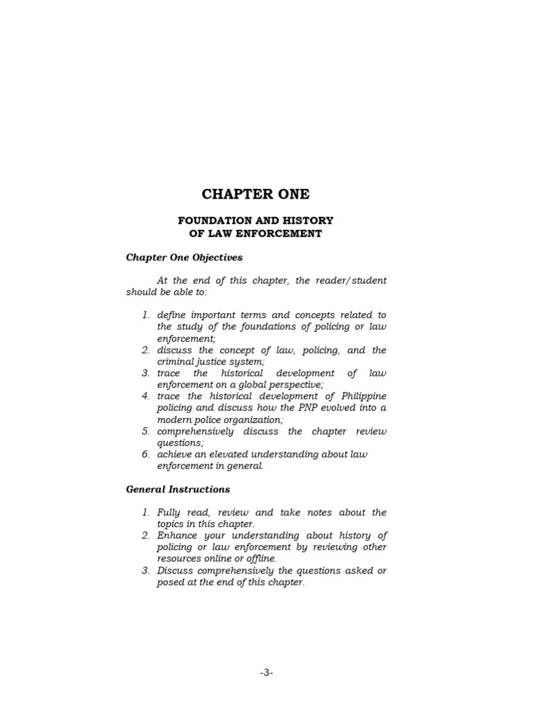 Chapter 1 Foundation and History of Law Enforcement | PDF | Police ...