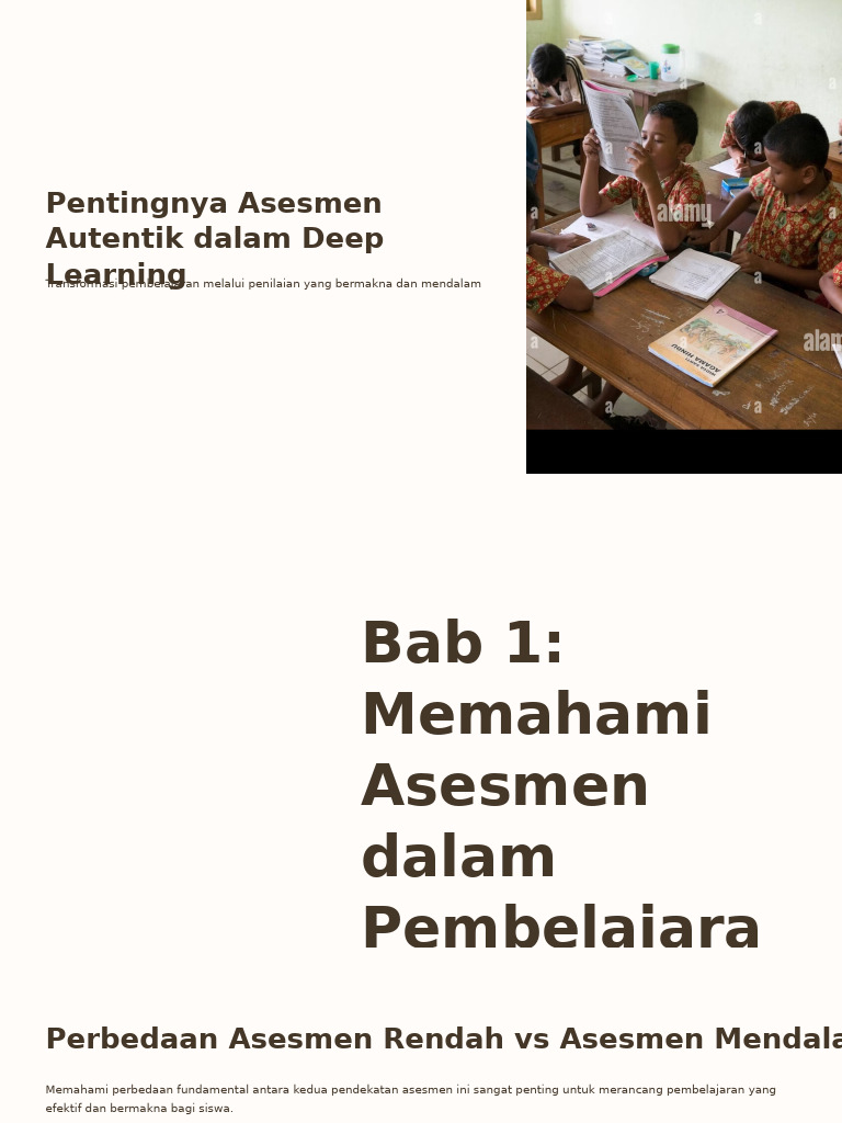 Asesmen Autentik untuk Pembelajaran Mendalam | PDF