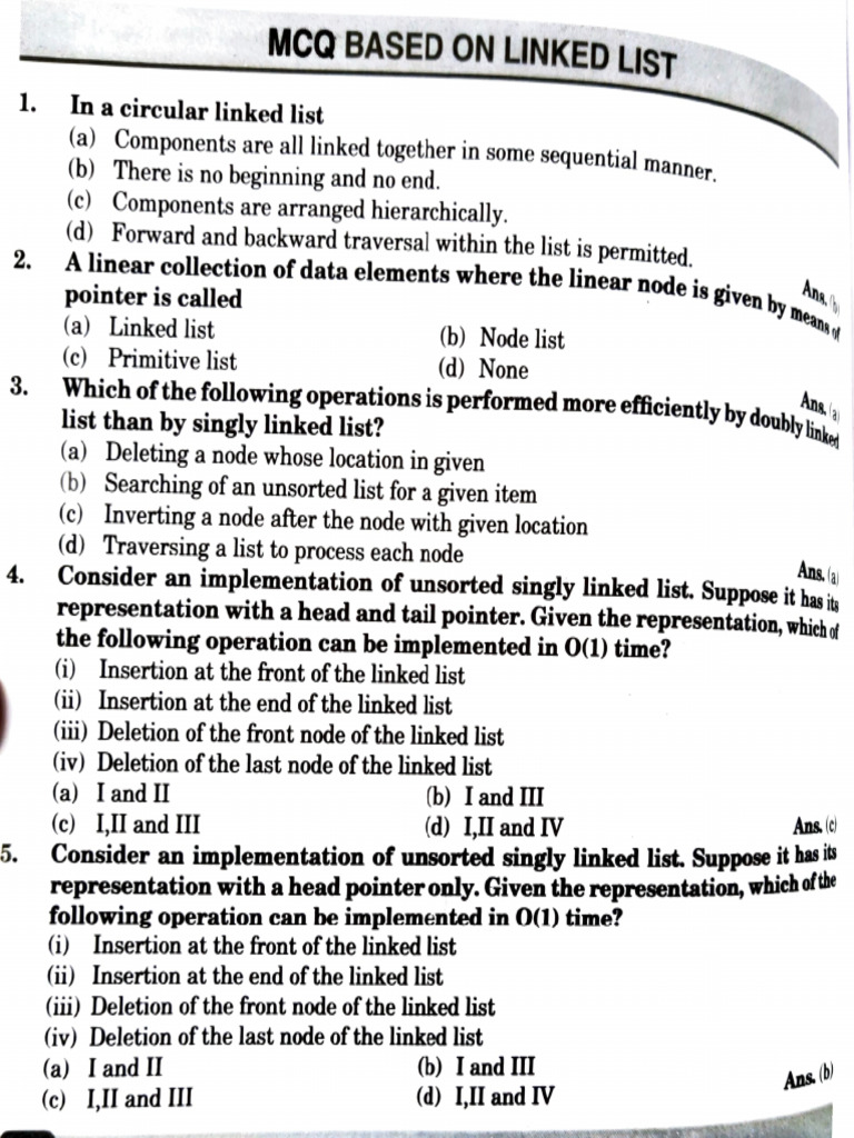 Data Structures Imp Questions | PDF | Queue (Abstract Data Type ...