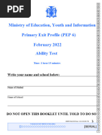 PEP 6 Mathematics Curriculum Test | PDF | Area | Numbers