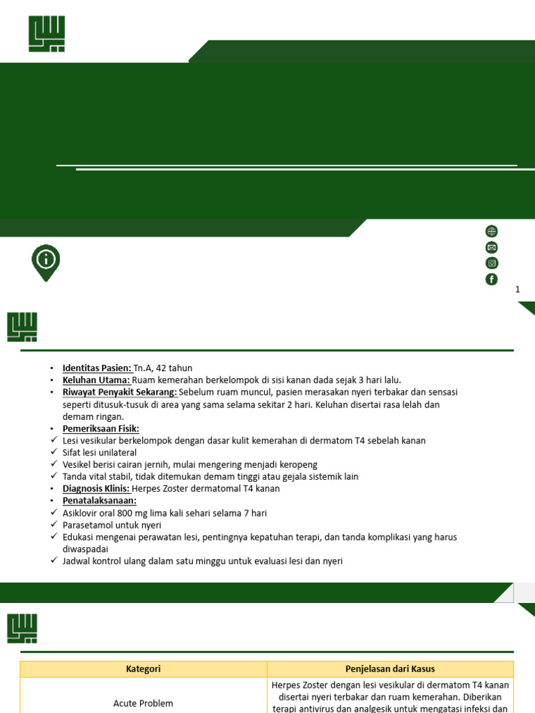 Dr. Widjayanti - Panduan Klinis Herpes Zoster | PDF