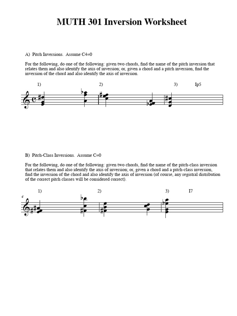 301 Inversion WK SHT | PDF