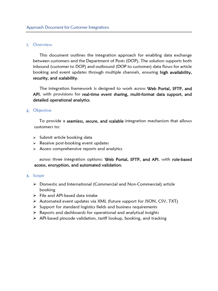 API Integrations Approach Document UAT 22102025 | PDF | User (Computing ...