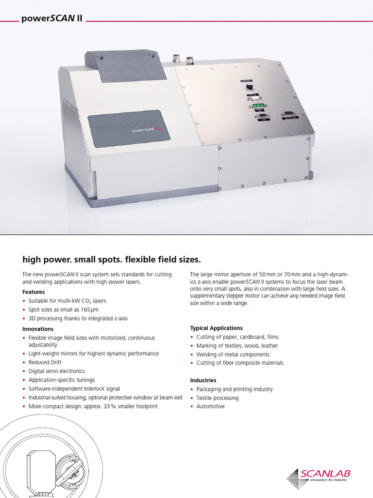 Scanlab Powerscanii en | PDF | Optics | Laser