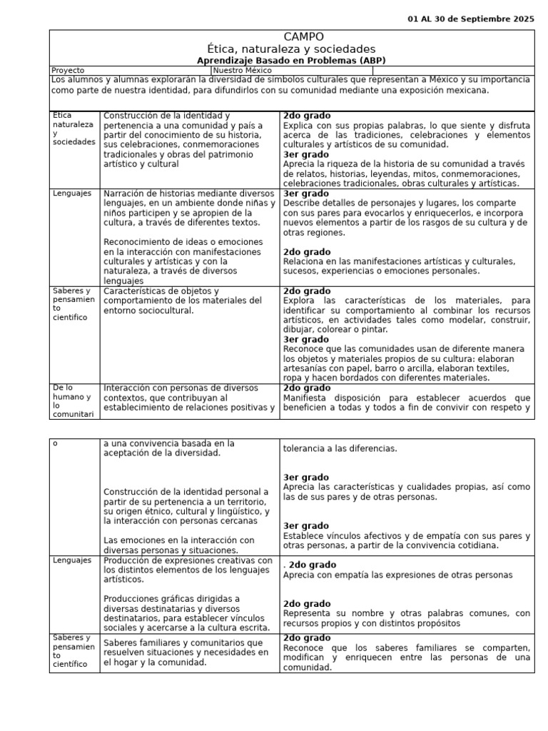 Plan Completo de Septiembre | PDF | Comunidad | Sociedad