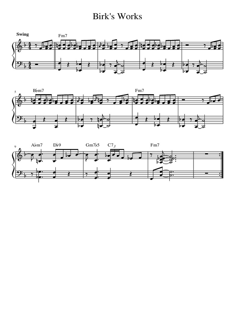 Birk'S - Works (Jazz Piano) | PDF