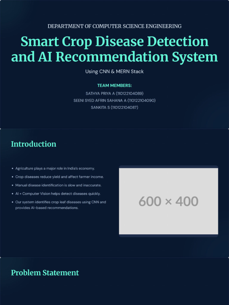 Smart Crop Disease Detection | PDF