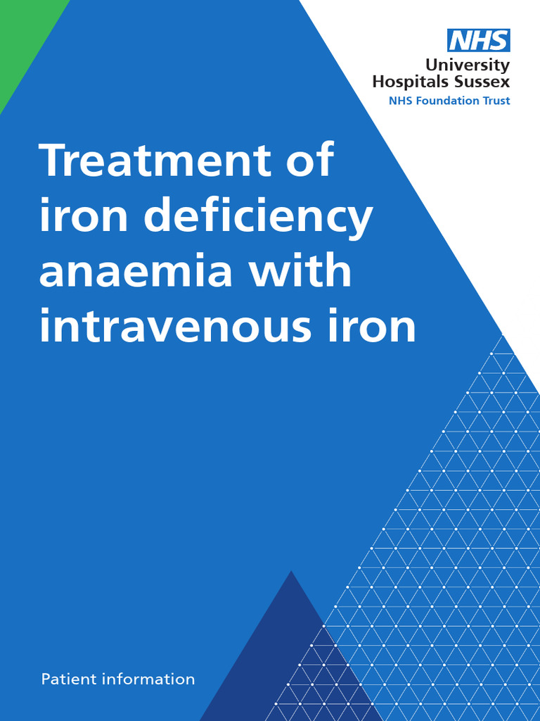 2133.1 Treatment For Iron Deficiency 2024 | PDF | Intravenous Therapy ...