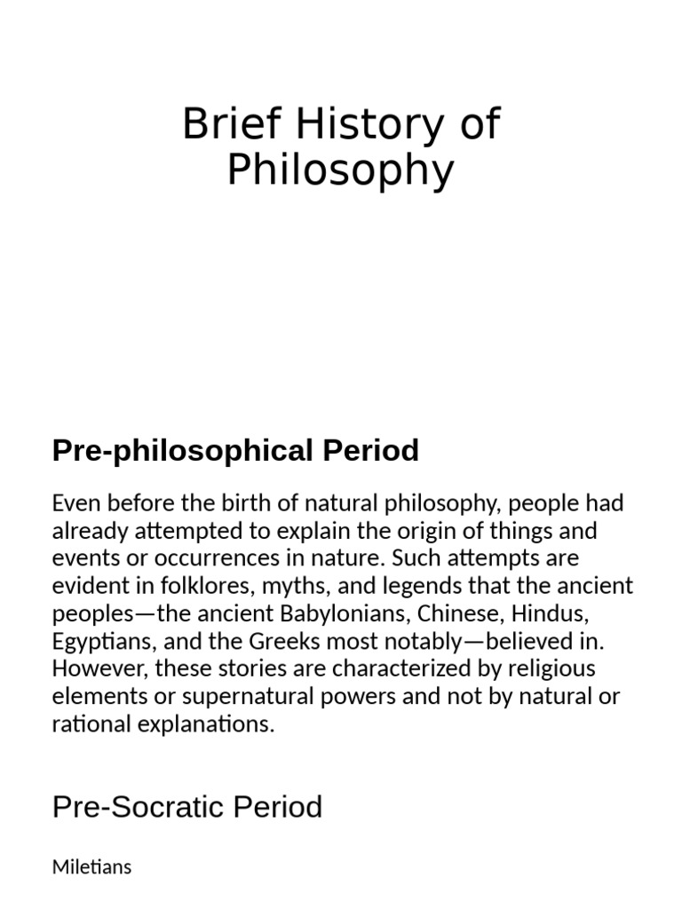 History of Pre-Socratic Philosophy | PDF | Metaphysics | Ancient Greek ...